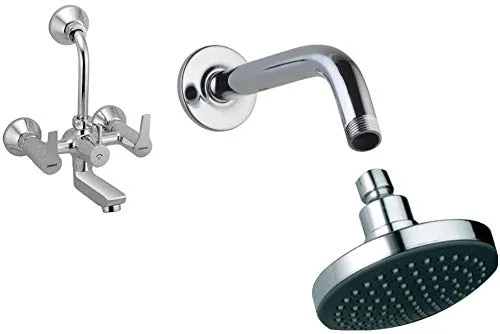 Essco Jaquar 2 in 1 Wall Mixer with Overhead Shower and Shower Arm